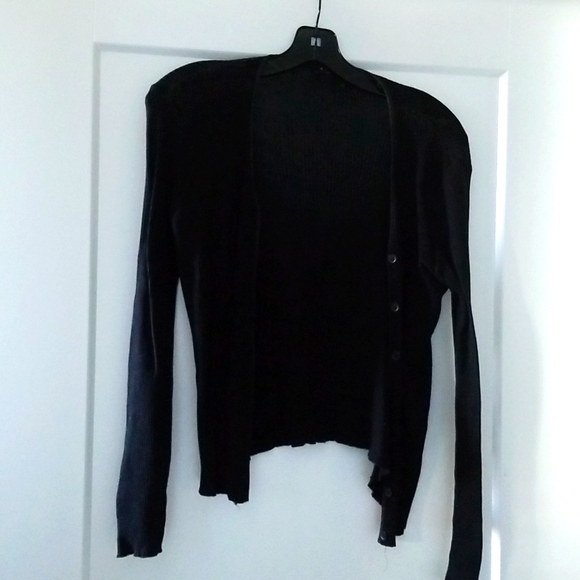 Sisley | Sweaters | Sisley Made In Italy Black Tricot Cardigan Size S ...